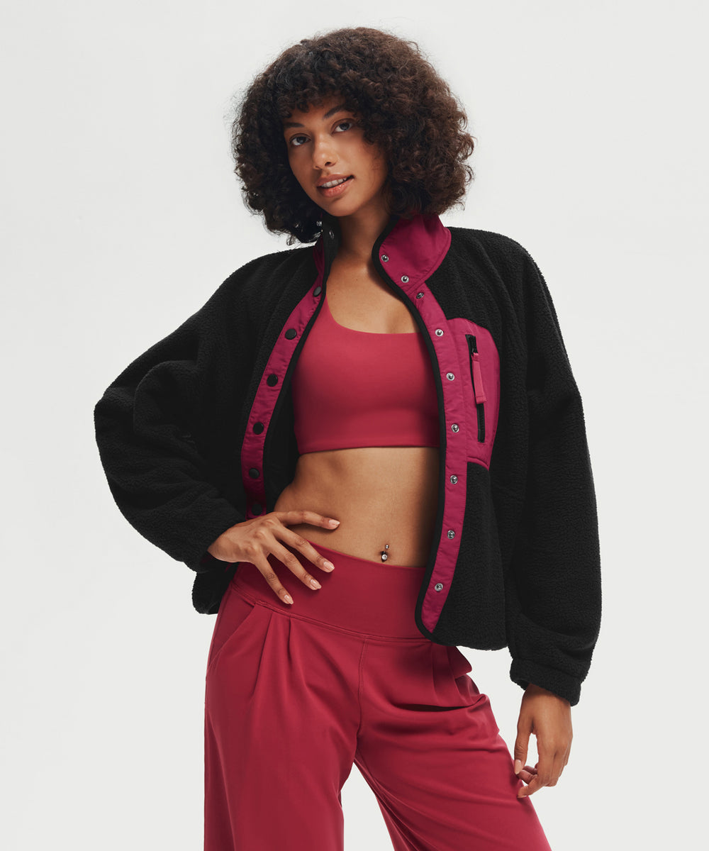 Fleece Button Jacket – athluna
